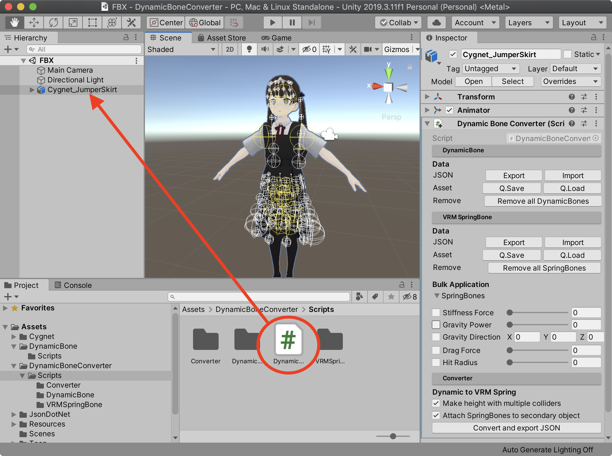 GitHub - uezo/DynamicBoneConverter: Convert DynamicBone to VRM SpringBone extremely easily.